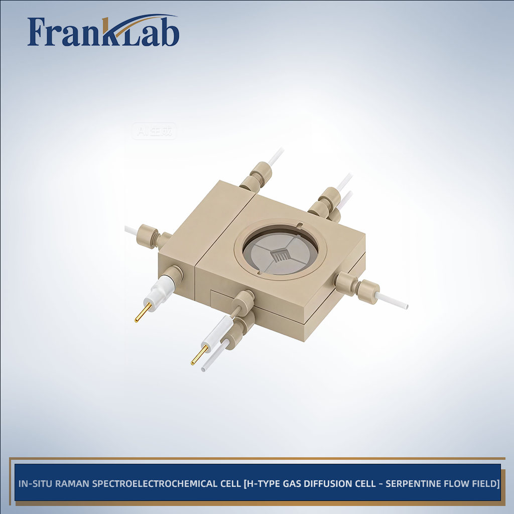In-situ Raman Spectroelectrochemical Cell [Three-chamber H-type Gas Di ...